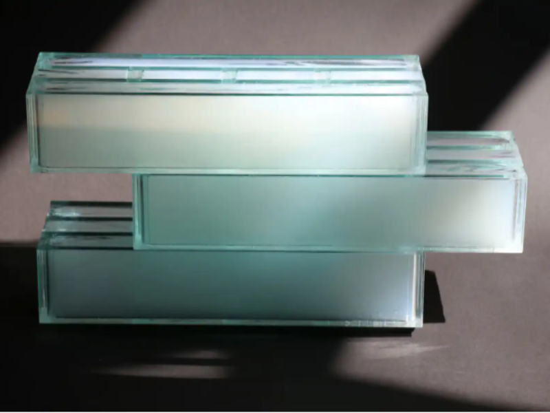 New building technology: a glass block that insulates and lets in light